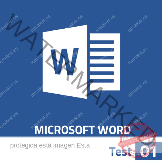 Microsoft Word · Test 01 – [PWORDT01] – TOMATESTS · OPOSICIONES·COM